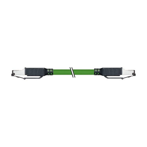 Murrelektronik RJ45 0 Degree / RJ45 0 Degree ETHERNET, PUR 2x2x0.34 shielded green UL, CSA ...